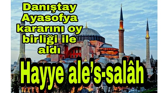 Ünlü Gazeteciden Ayasofya Kararı ile ilgili Danıştay kararı iddiası ... Ünlü Gazeteciden Ayasofya Kararı ile ilgili Danıştay kararı iddiası ...